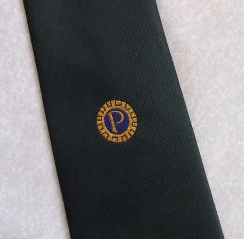 Vintage PROBUS Club Tie Mens Retro Business Necktie DARK GREEN | eBay