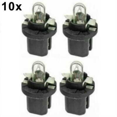 (10) Mercedes Bulbs W/ Black Socket Dash Instruments Gauge Cluster ...