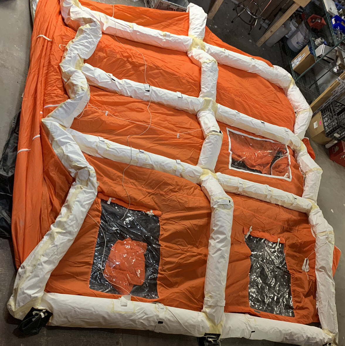 Used Zumro Decon Air Shelter Portable Inflatable Tent Hunting 12' x12 ...