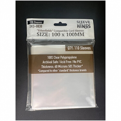 Etherfields Compatible Card Sleeves (110 Pezzo) 100x100mm - Involucro ...