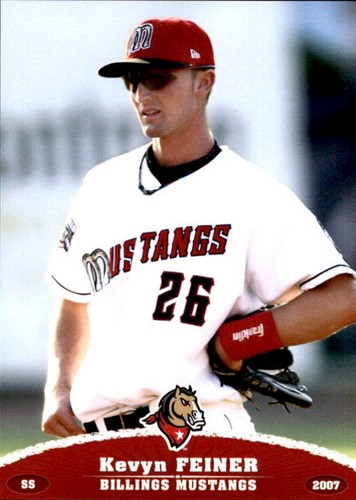 2007 Billings Mustangs Grandstand #8 Kevyn Feiner Sun Prairie Wisconsin ...