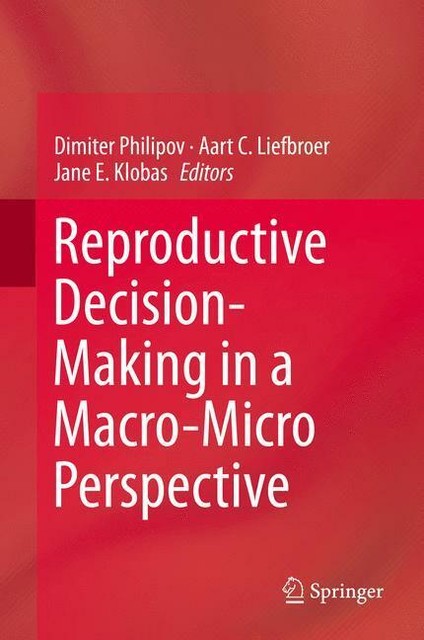 Reproductive Decision-Making in A Macro-Micro Perspective von Dimiter ...