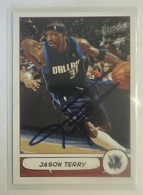 2004-05 Bazooka #161 Jason Terry Autograph Dallas Mavericks Arizona ...
