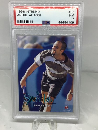 1996 Intrepid #96 Andre Agassi PSA 7 (Total Pop 2) | eBay