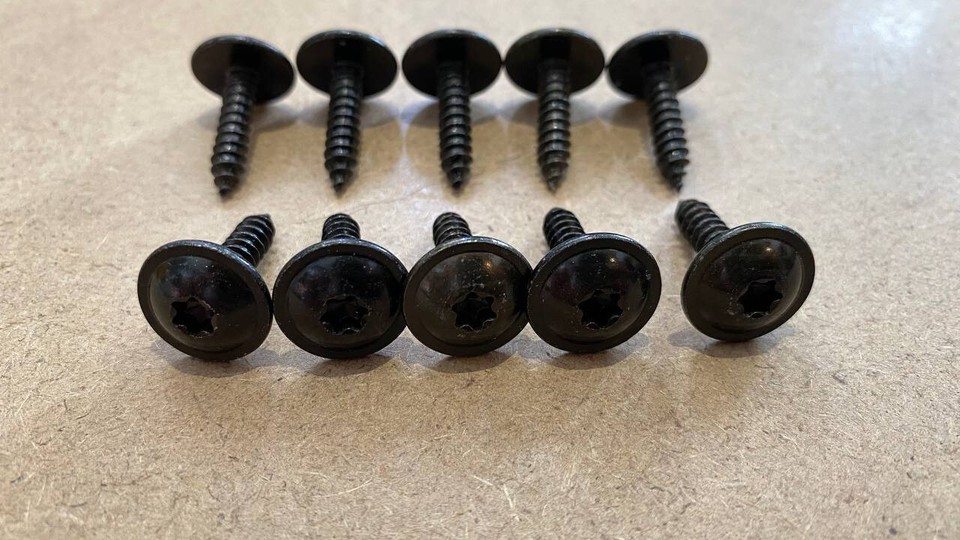 FIT VAUXHALL Black Self-Tapping Screws Flange Pan Head Panel/Body ...