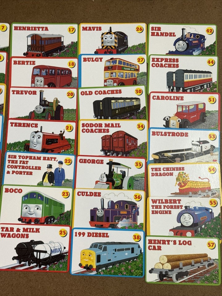 Lot Of 35 1998 ERTL Thomas The Tank Engine Series 1 Trading Cards ft ...
