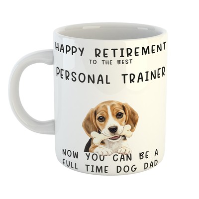 RETIRED PERSONAL TRAINER DOG DAD Mug Ideal Retirement Present for Him ...