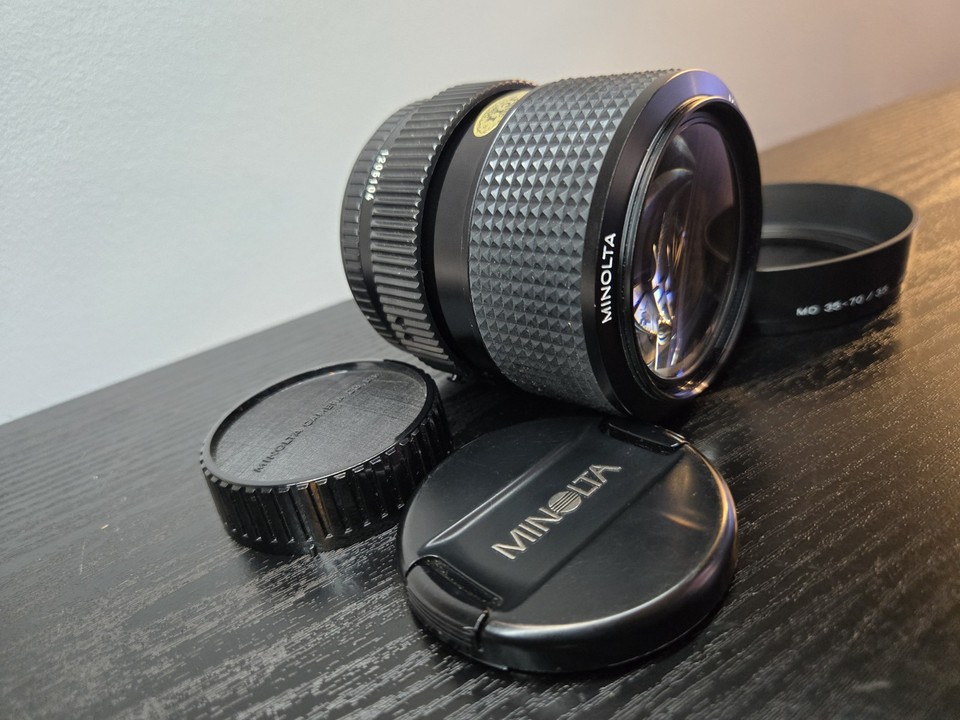 [MINT] Minolta MD Zoom 35-70mm F3.5 MF Lens SR Mount w/ Hood Excellent ...