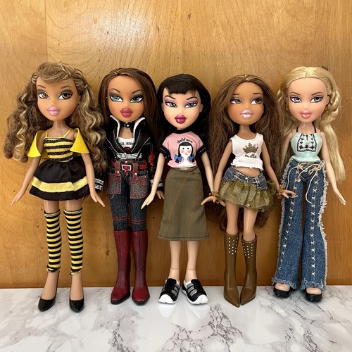 Bratz Doll Lot Costume Party Rock Angelz Strut It Slumber Party Cloe ...