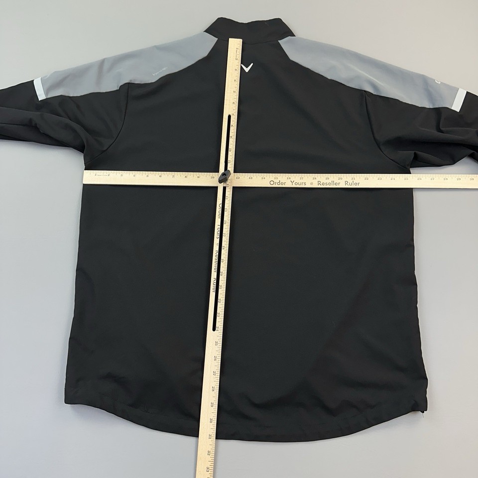 Callaway Jacket Mens XL Black Weather Series 1/4 Zip Pullover Golf ...