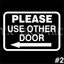 PLEASE USE OTHER DOOR WINDOW STORE SIGN DECAL STICKER LEFT RIGHT ...