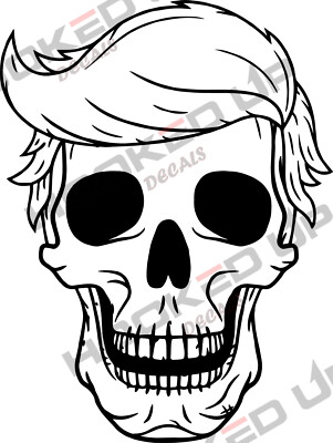 Donald Trump Skull Vinyl Transfer Decal | eBay