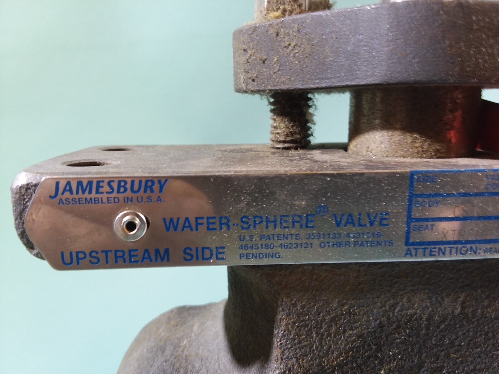 2 1/2" JAMESBURY Wafer-Sphere Valve 815L112236XZ ANSI 150 CSTL X 316 SS ...