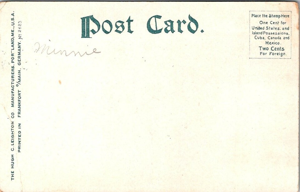 Postcard Portland Me Tukeys Bridge From Eastern Promenade Undivided ...