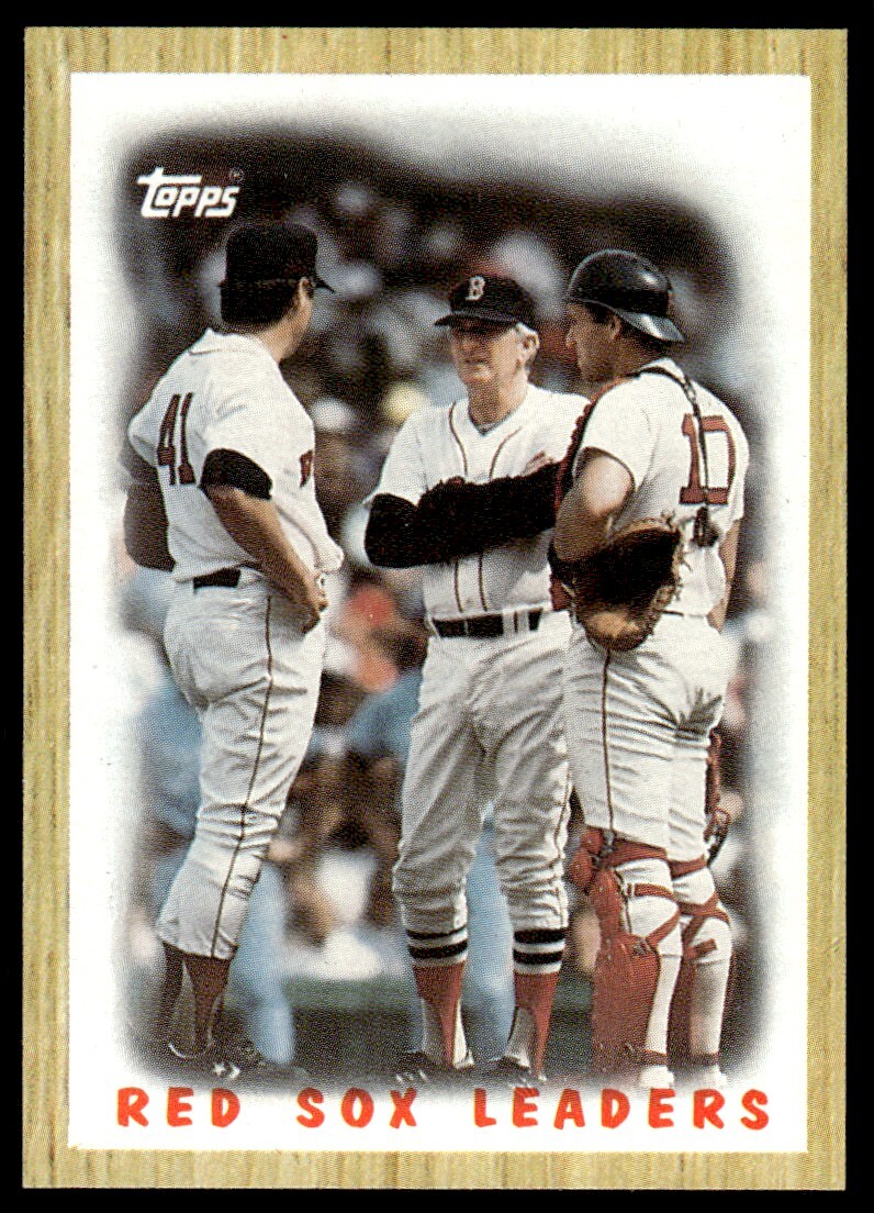 1987 Topps Baseball Card Red Sox Leaders Boston Red Sox #306 | eBay
