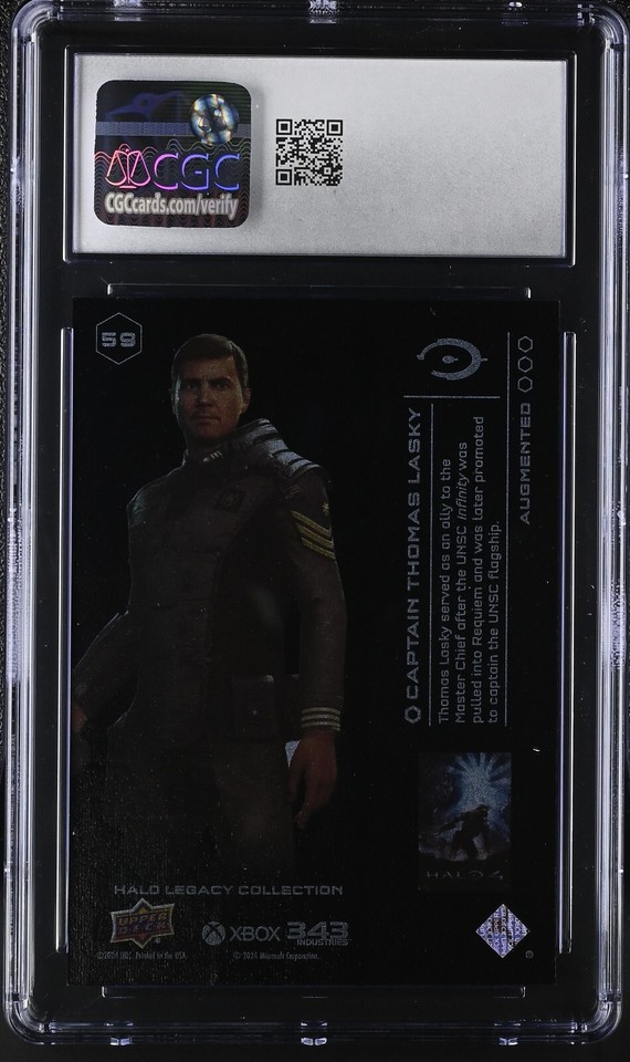 Halo Legacy Collection CGC 6 Captain Thomas Lasky #59 Augmented Gold ...