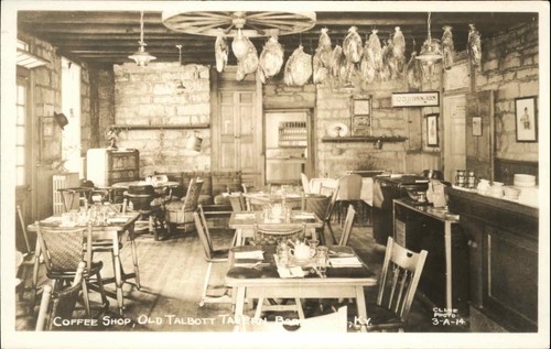 BARDSTOWN KY Talbott Tavern Interior REAL PHOTO RPPC Postcard | eBay