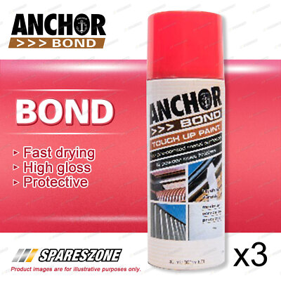 3 Anchor Bond Signal Red Paint 300G Repair On Colorbond or Powder ...