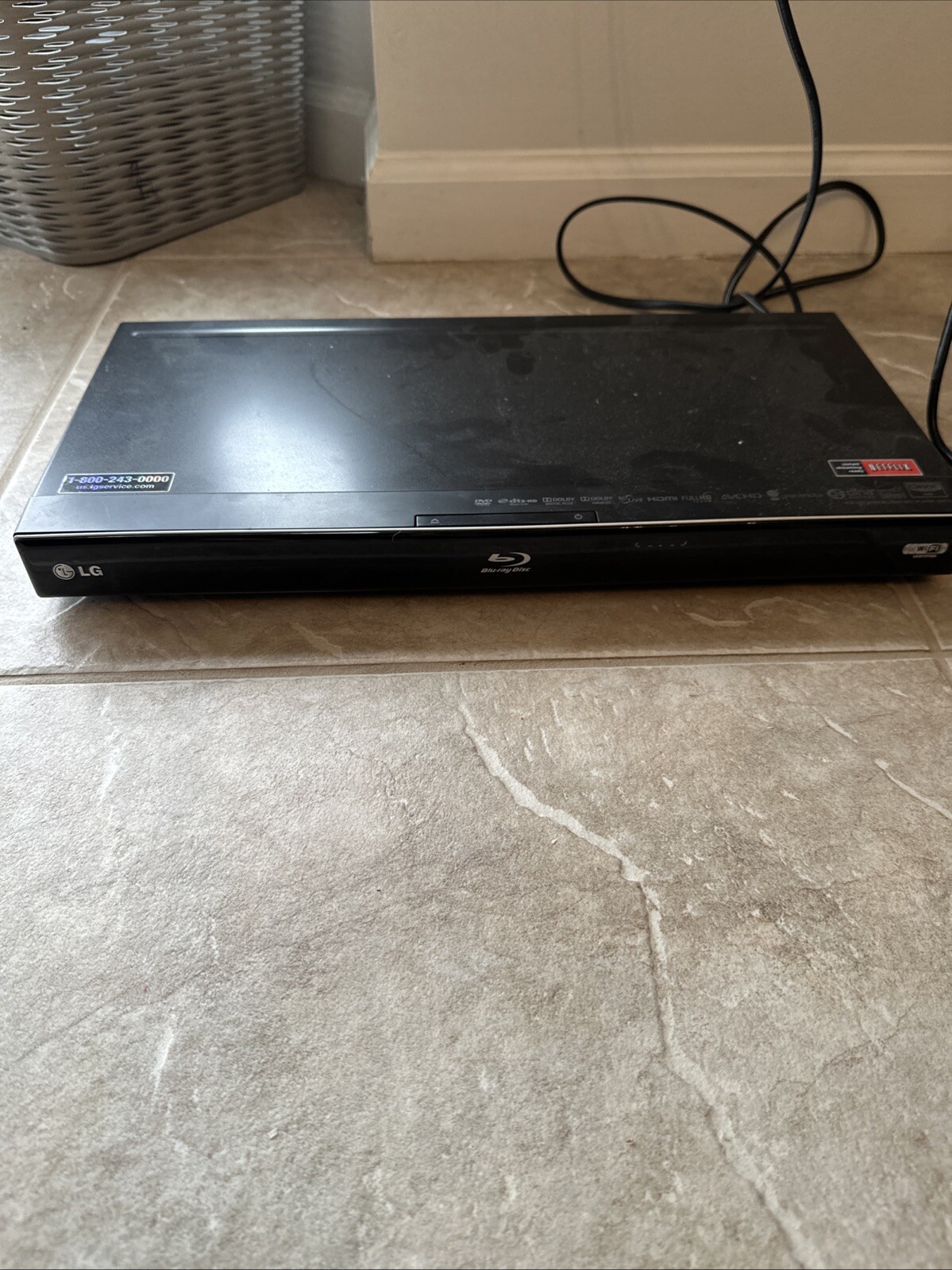 LG BD570 Wi-Fi Network Blu-Ray Disc/DVD Player - No Remote | eBay