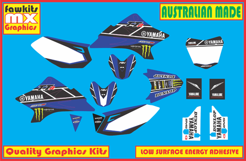 YAMAHA TTR 50 2006-2017 RETRO MX GRAPHICS KIT STICKER KIT STICKERS ...