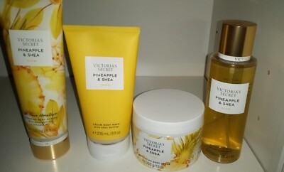 Victoria's Secret PINEAPPLE & SHEA 4-Piece Set NEW | eBay