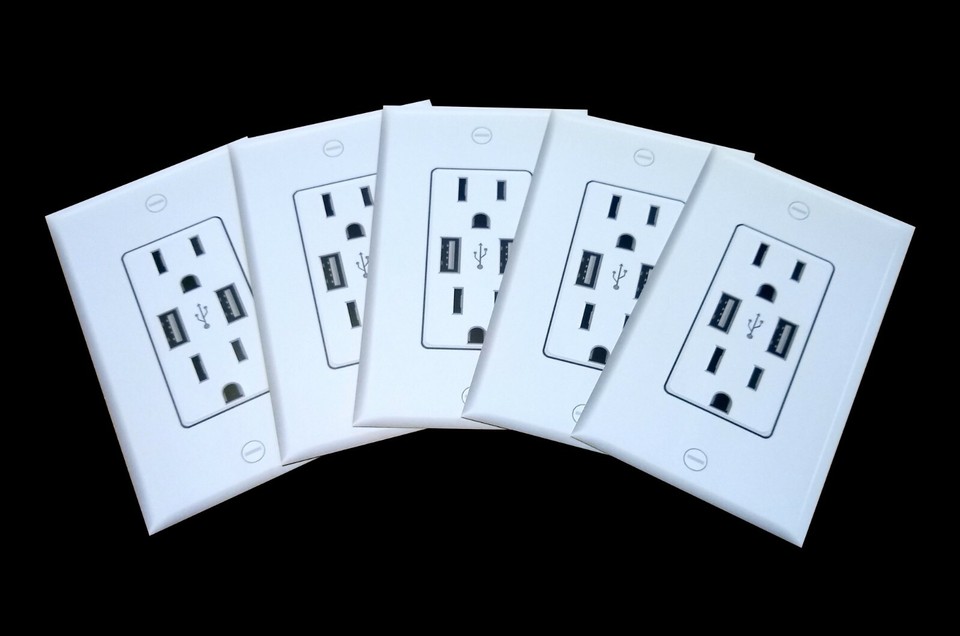 Electrical Outlet Stickers 3-Pack USB Prank Fake Joke Funny Custom ...
