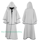 Men Hooded Wizard Cloak Robe Cloak Medieval Retro 5 Colors | eBay