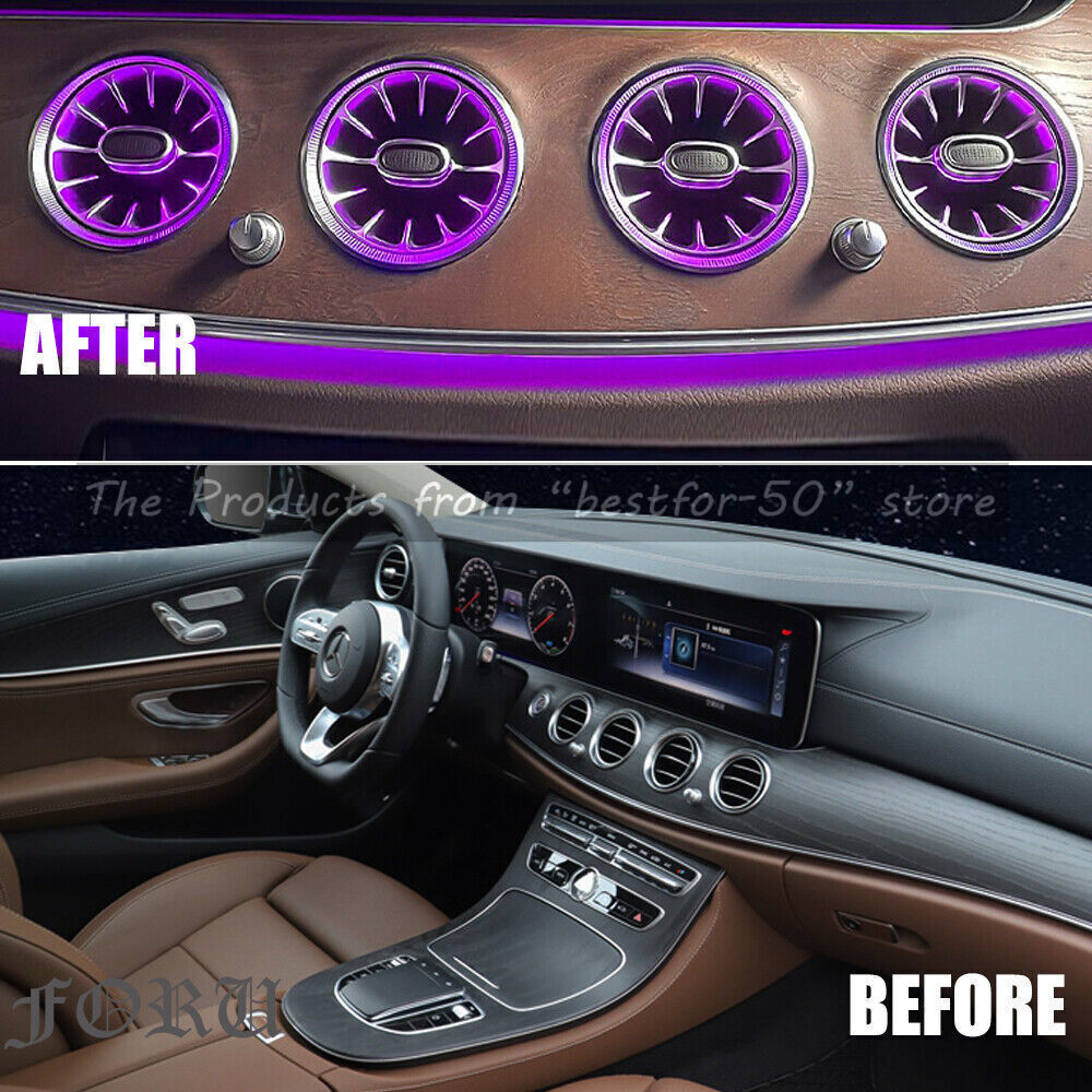 8PCS AC Vent Ambient Light For Mercedes Benz E-Class W213 2016-2023 64 ...