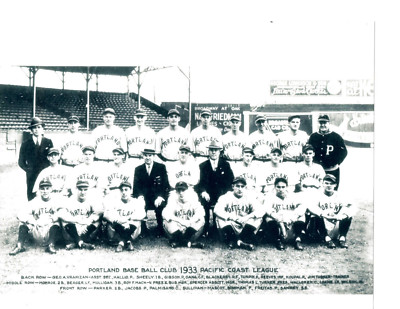 1933 PORTLAND BEAVERS PCL TEAM 8X10 PHOTO BASEBALL OREGON | eBay