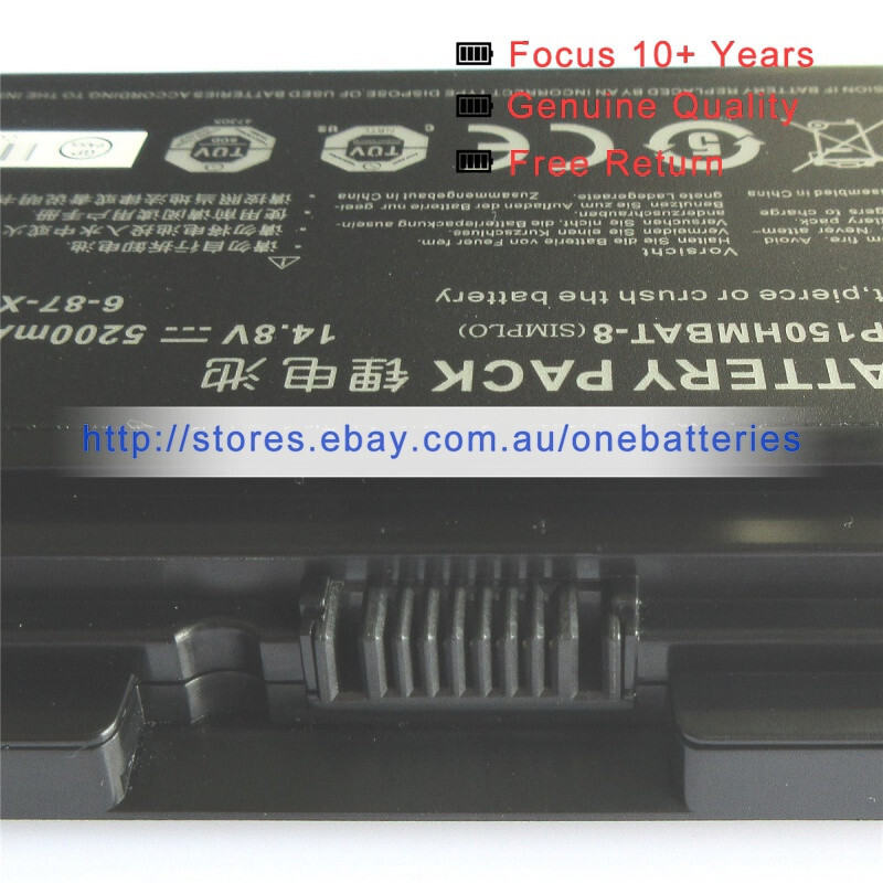 Genuine Quality P150HMBAT-8 6-87-X510S-4J7 battery for CLEVO P170SM ...