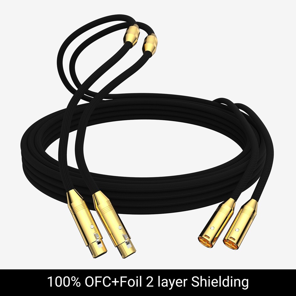 Pair OFC Copper Conductor Wire HIFI Audio Interconnect 3Pin XLR ...