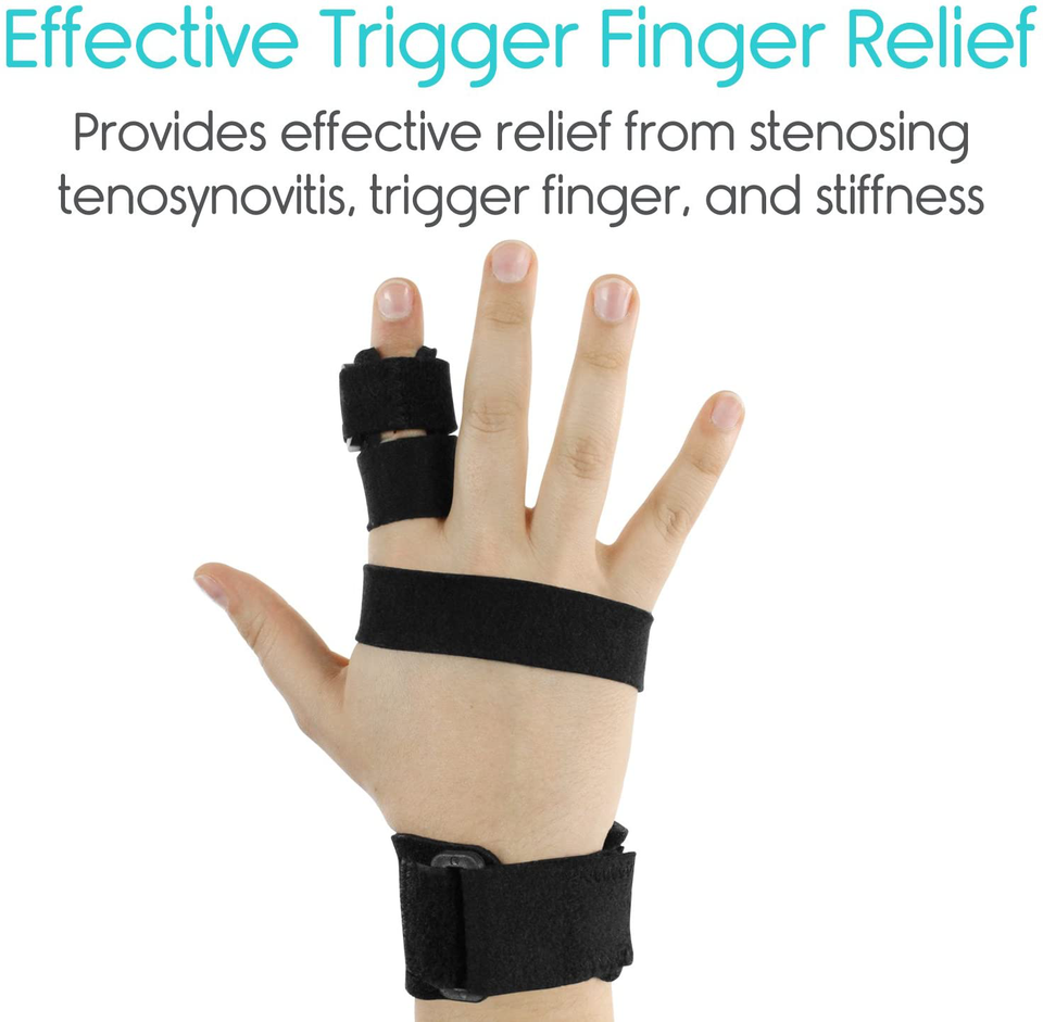 Vive Trigger Finger Splint - Full Hand and Wrist Brace Support ...