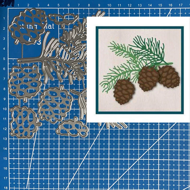 Pine Branch Template Stencil