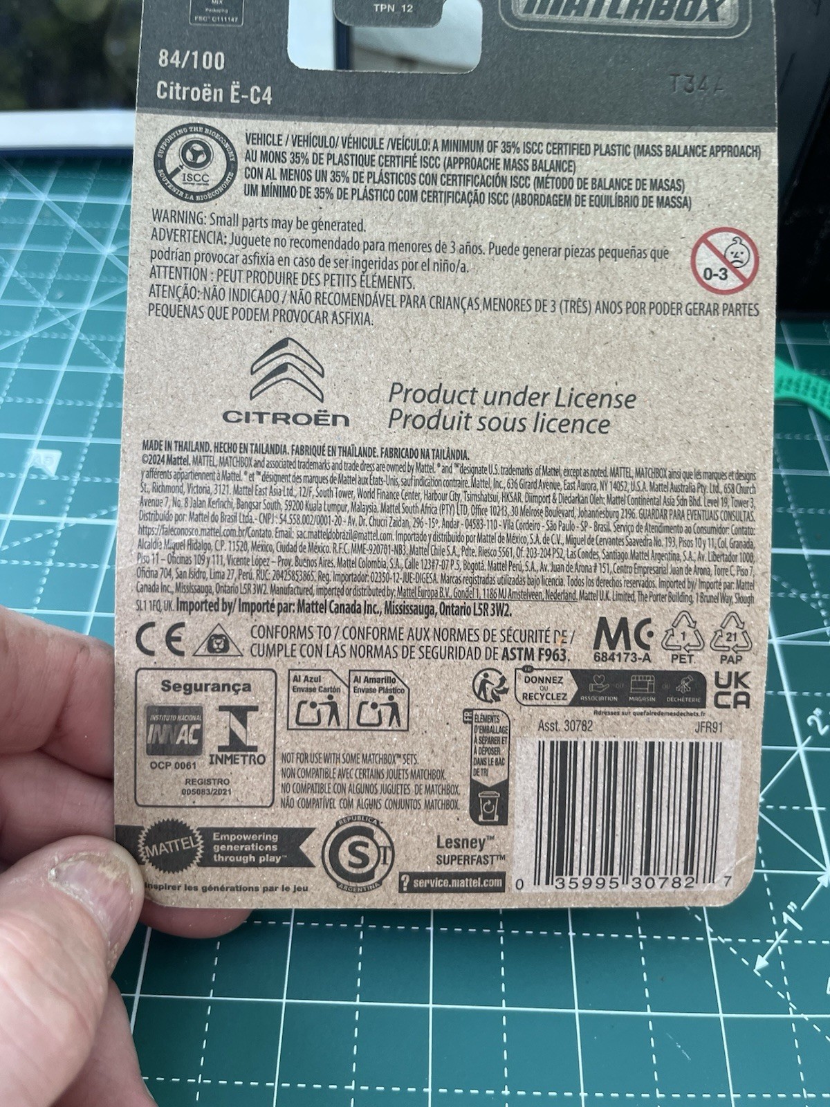 MATCHBOX Short Card MBX CITROEN E-C4 BLUE 84/125 FAST BOX SHIPPING NEW ...