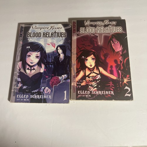 Vampire Kisses: Blood Relatives Vol 1 & 2 Ellen Schreiber Adult Manga ...