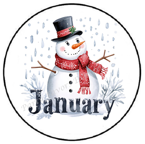 JANUARY MONTH ENVELOPE SEALS LABELS STICKERS PARTY FAVORS | eBay