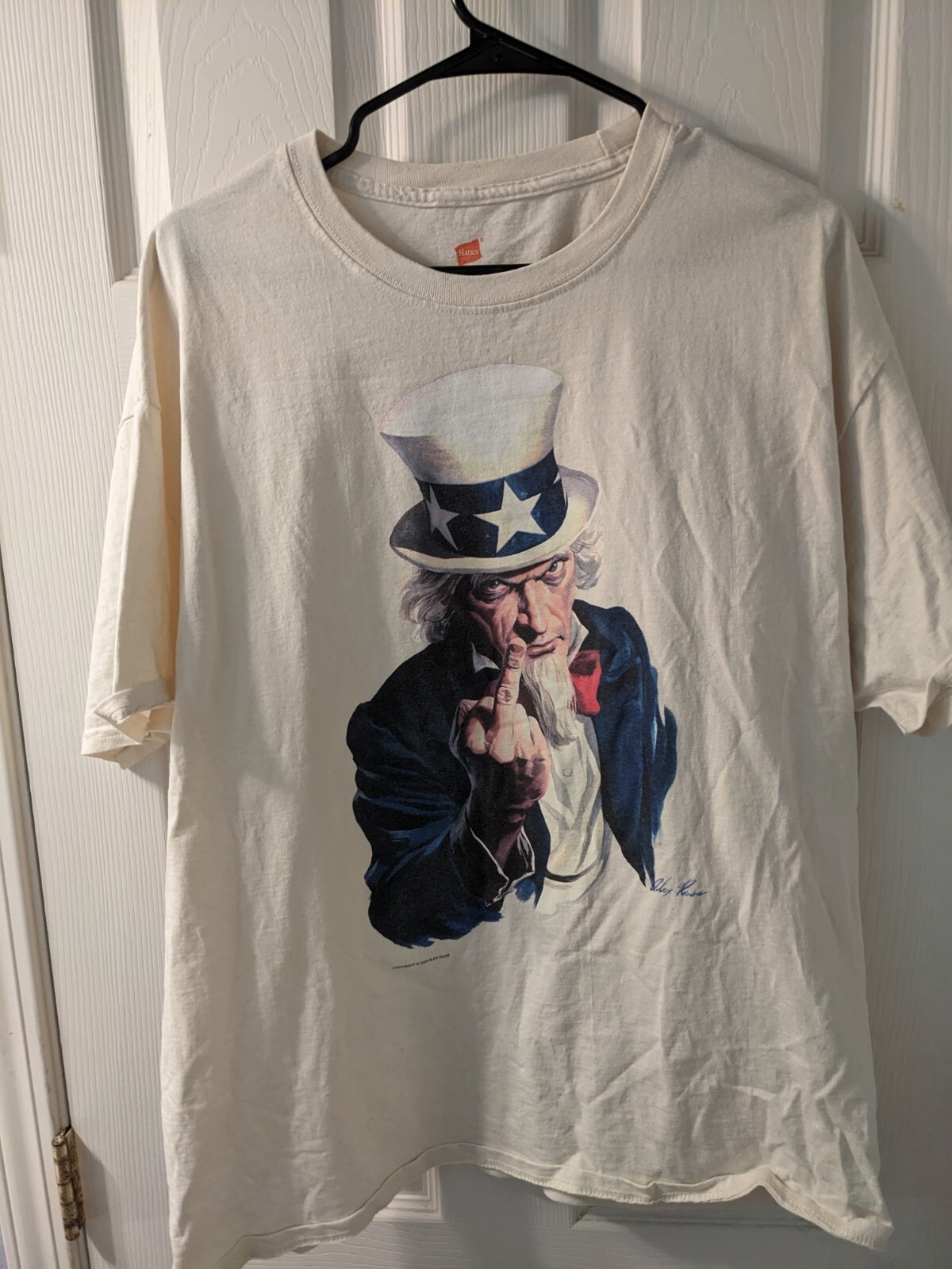 Uncle Sam Alex Ross Middle Finger Graphitti Designs T… - Gem