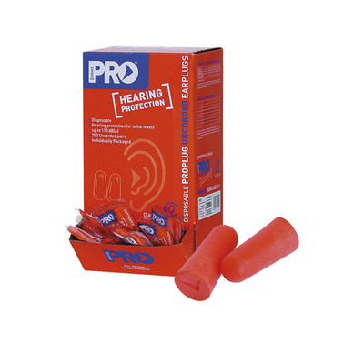 Prochoice PROPLUG DISPOSABLE EARPLUGS 200Pcs Hearing Protection *Aust ...