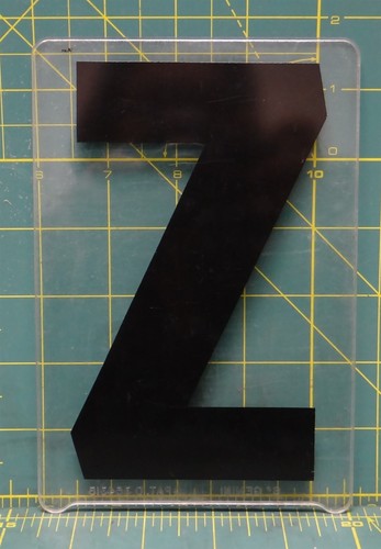 (Z) 7" x 4-1/2" Acrylic Wagner Zip-Change Marquee Sign Changeable ...