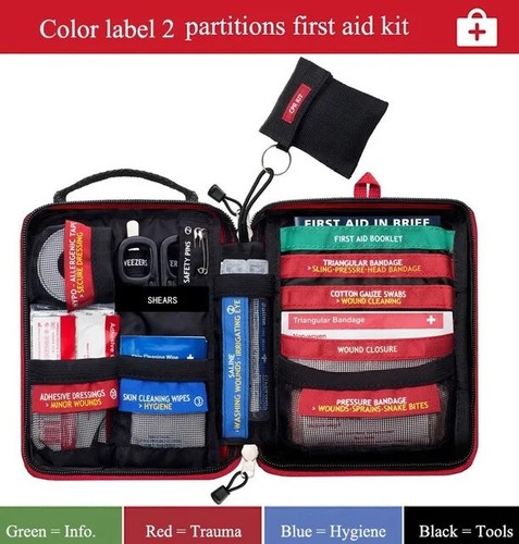 First Aid Kit Medical Trauma Care Kit Car Emergency Kits Outdoor Kit ...