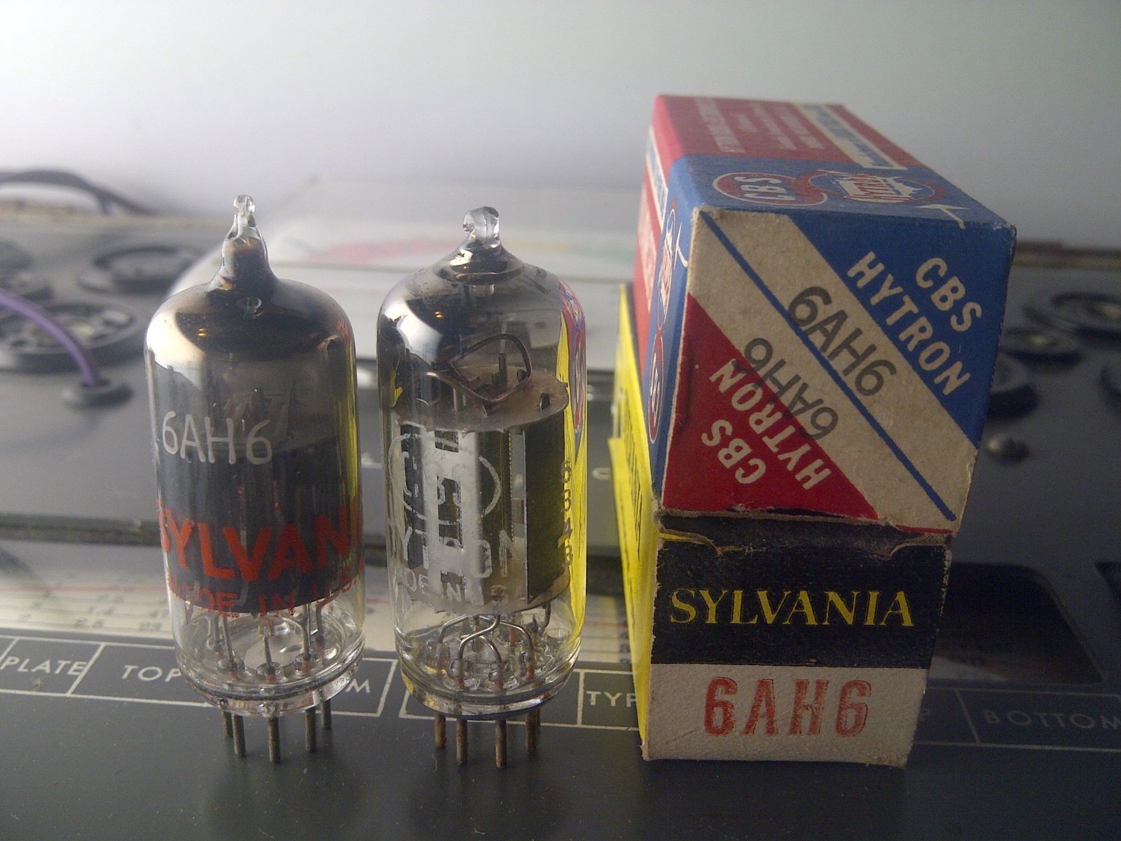 (2) SYLVANIA / HYTRON 6AH6 Electronic Tube New Old Stock LOT | eBay