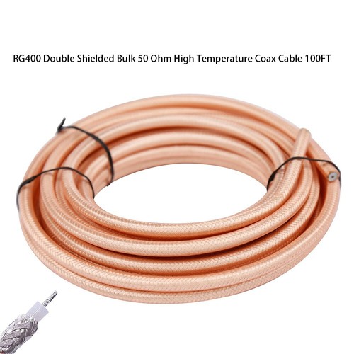 100FT RG400 RG-400 M17/128 Double High Temperature RF coax Coaxial RF ...