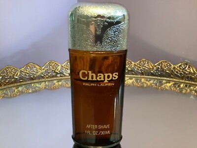 Vintage Chaps After Shave Ralph Lauren 1 oz splash 70% Perfume Bottle ...