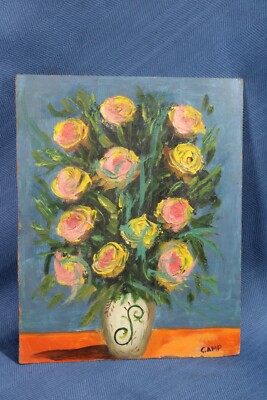 Oil vase yellow roses and roses. Oil vase vase yellow roses and roses ...