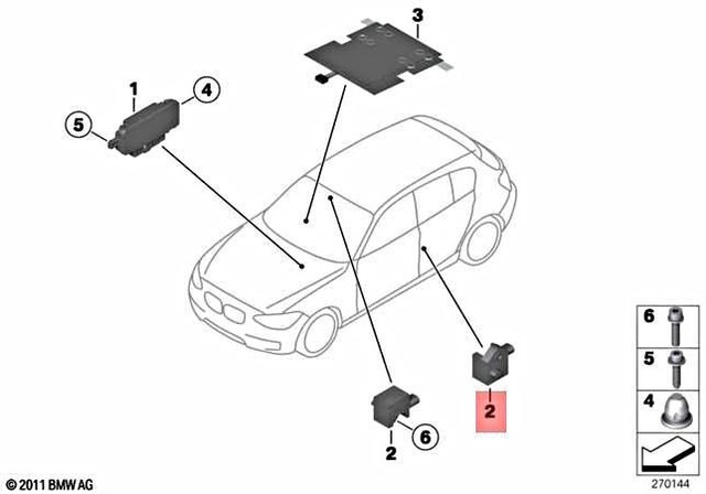 BMW OEM 12-15 328i Airbag Air Bag Srs-side Impact Sensor 65779234989 ...