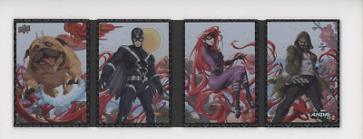 Upper Deck Marvel Anime Vol 2 Hanafuda Booklet Inhumans Medusa Lockjaw ...