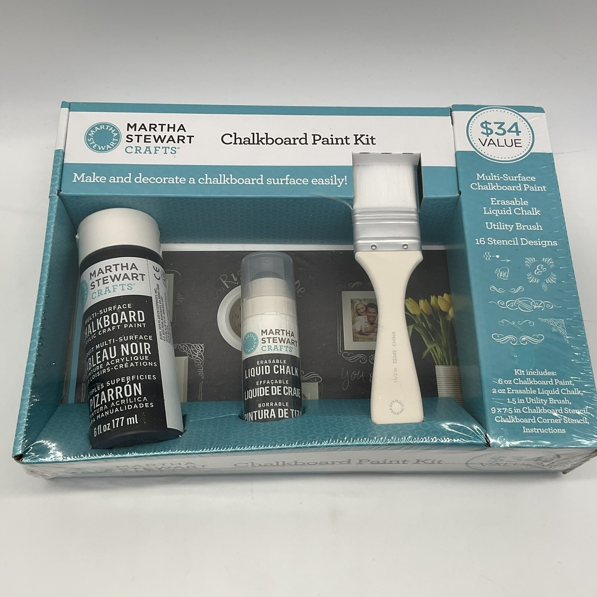 Martha Stewart Blue Chalkboard Paint