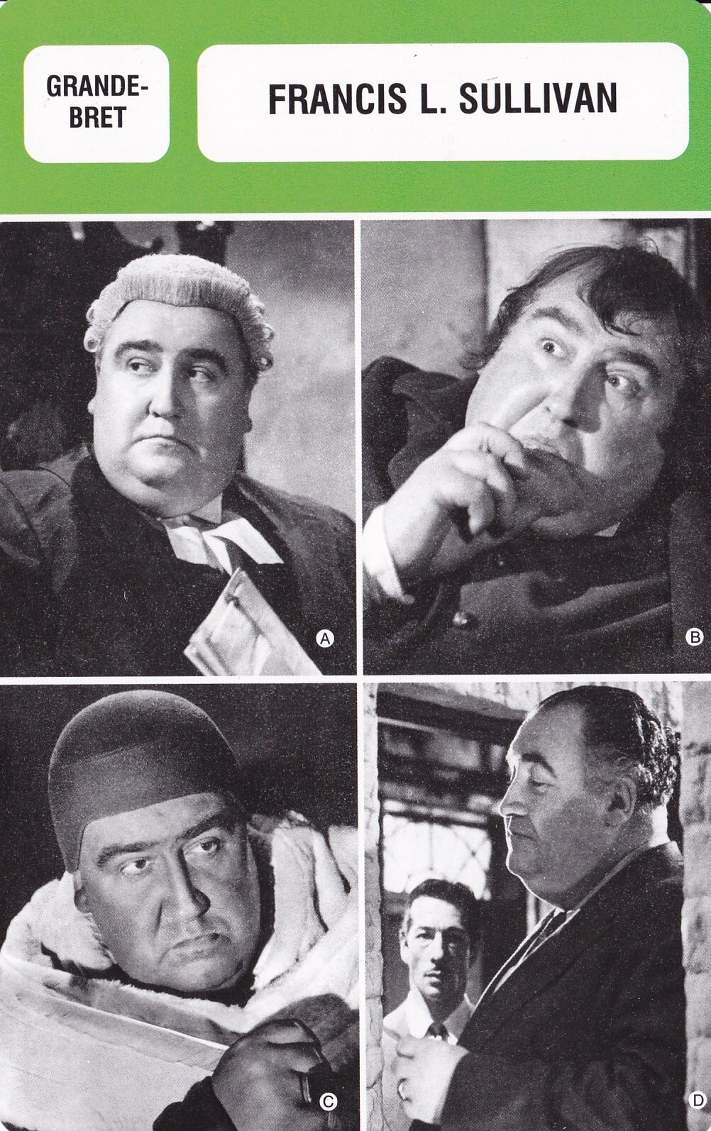 Fiche Cinéma - Acteurs - FRANCIS L. SULLIVAN | eBay