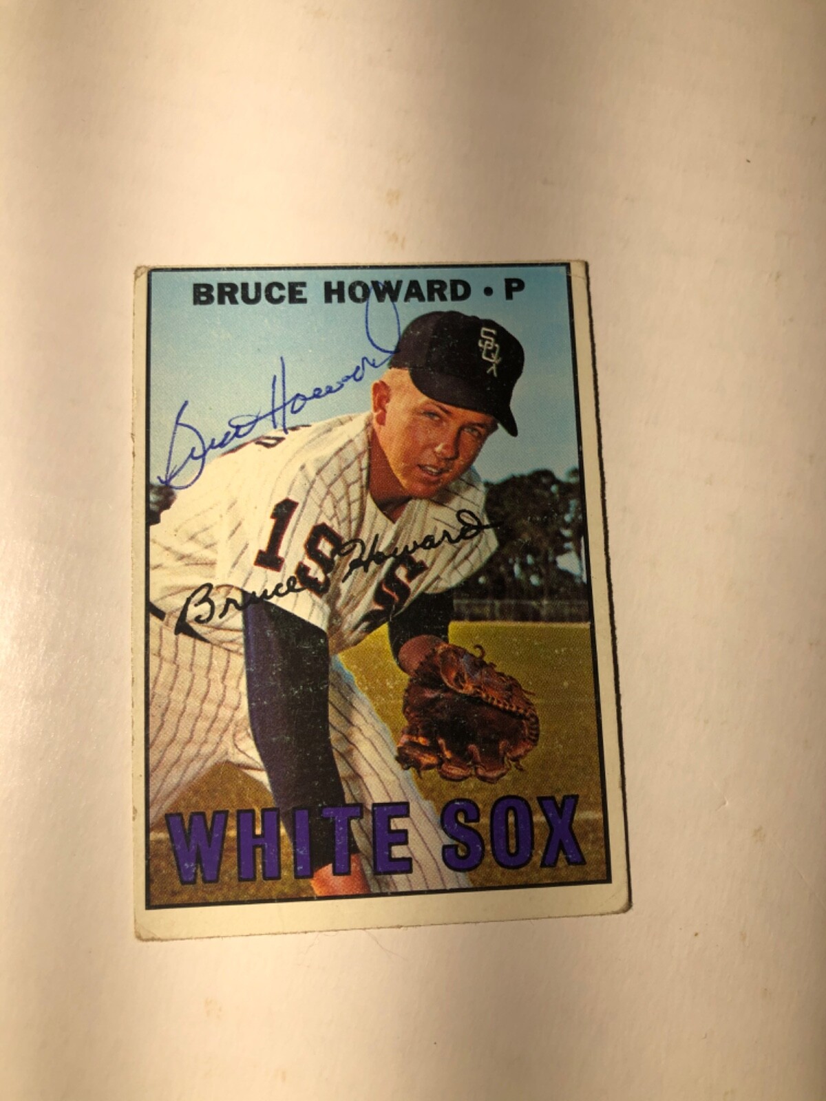 Chicago White Sox BRUCE HOWARD Signed Card | eBay