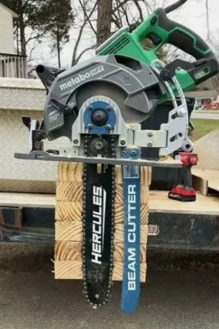 12" Beam Cutter Circular Saw Blade Chainsaw Bar Beam Cutter Attachment ...
